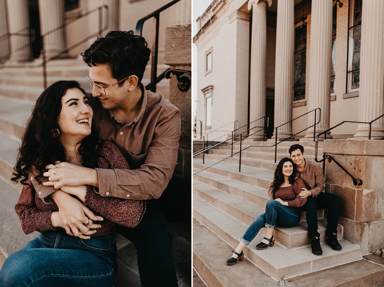 Lilly and Nicky || Downtown Steubenville Engagement Session - I'm Mary ...