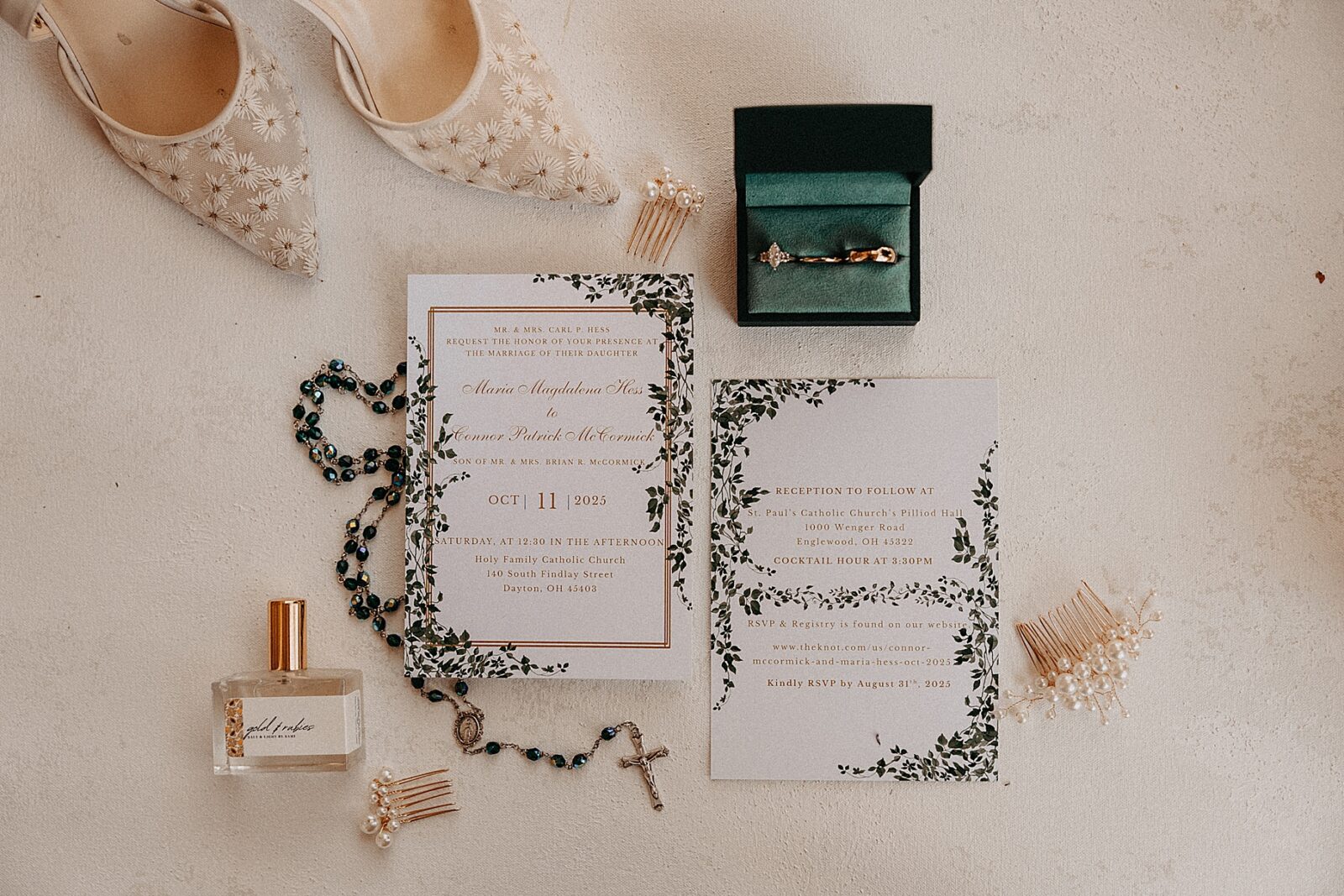 Maria & Connor || Elegant Wedding at Holy Family Catholic Church in ...